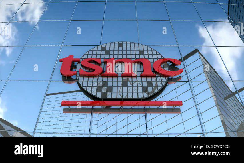 Editorial TSMC logo on glass building Stock Video Footage - Alamy