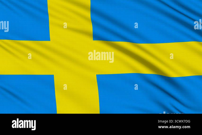 Swedish flag real structure fabric Stock Videos & Footage - HD and 4K ...