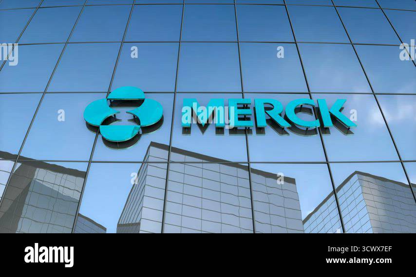 Editorial MERCK & Co logo on glass building Stock Video Footage - Alamy