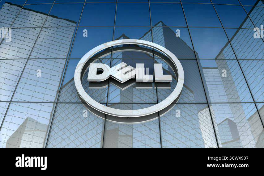 Editorial, Dell logo on glass building Stock Video Footage - Alamy