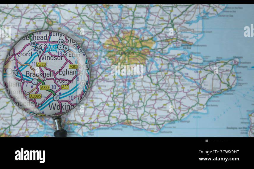 London map magnifying glass Stock Videos & Footage - HD and 4K Video ...