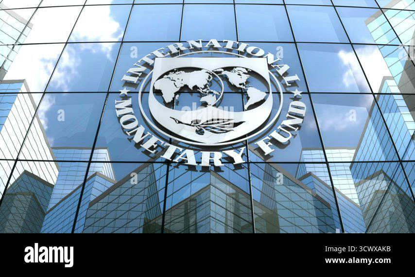 Editorial, IMF logo on glass building Stock Video Footage - Alamy