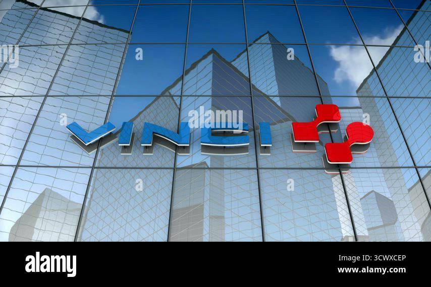 Editorial, Vinci SA logo on glass building Stock Video Footage - Alamy