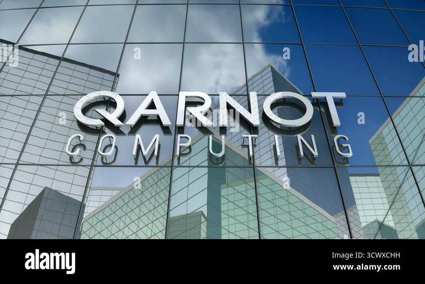 Editorial, Qarnot computing logo on glass building Stock Video Footage ...