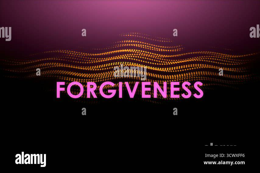 Graphic animation text, Forgiveness Stock Video Footage - Alamy