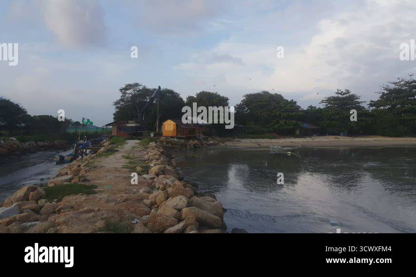 Surrounding of coastal Permatang Damar Laut Stock Video Footage - Alamy