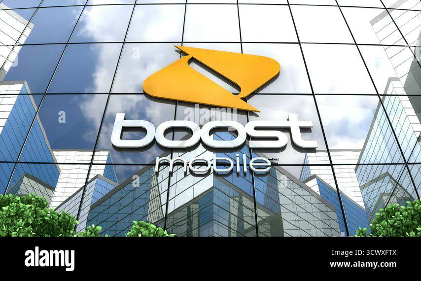 Editorial, Boost Tel Pty Limited logo on glass building Stock Video ...