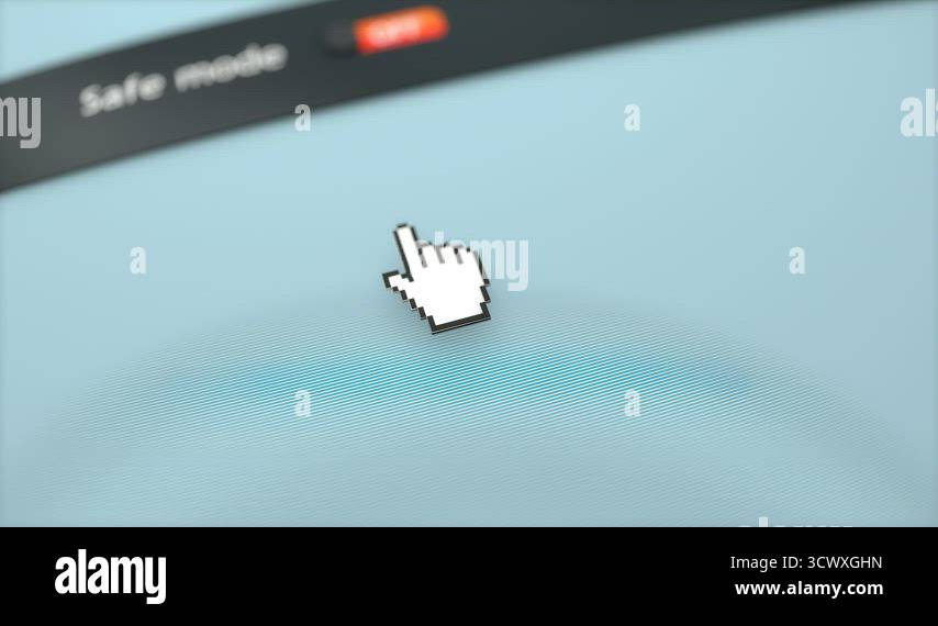 Application setting Safe mode Stock Video Footage - Alamy