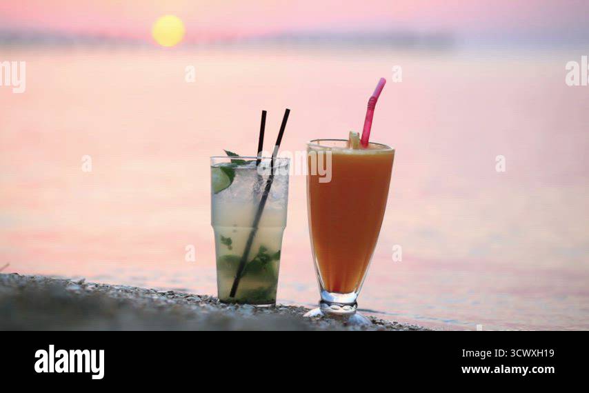 Cocktail cocktails sunset glass Stock Videos & Footage - HD and 4K ...