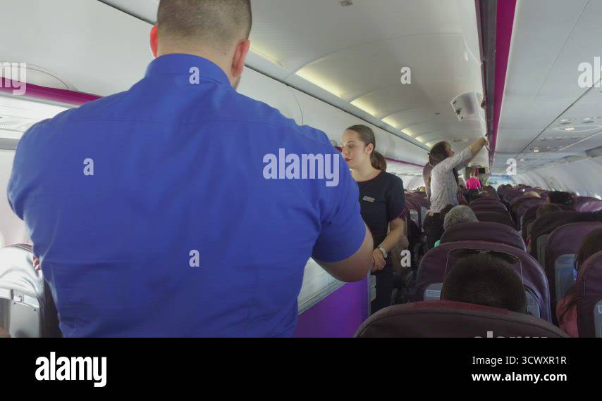 PARIS, FRANCE - circa MAY, 2017: View of the passenger cabin of an ...