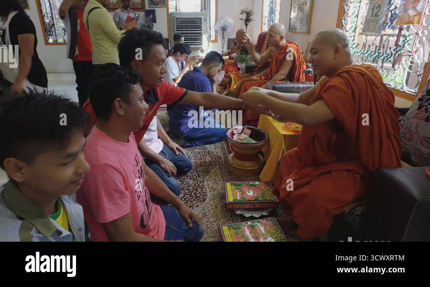 Buddhist religious ritual during songkran Stock Videos & Footage - HD ...