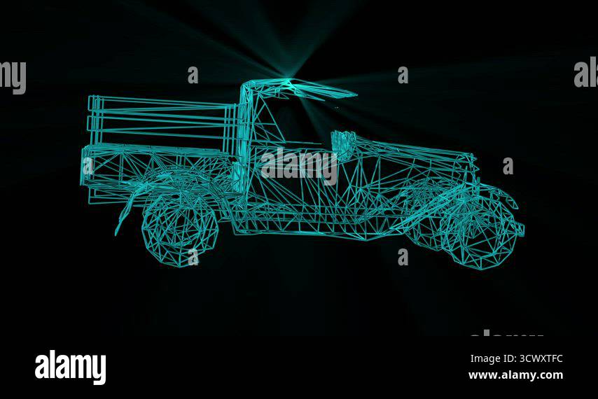 Wire frame model truck car Stock Videos & Footage - HD and 4K Video ...