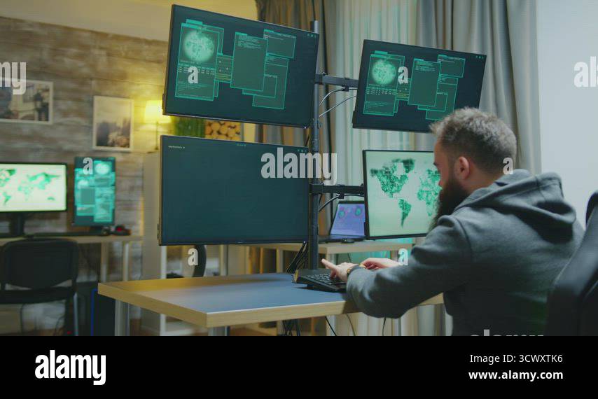 Access denied for cyber criminal trying to hack the government Stock ...