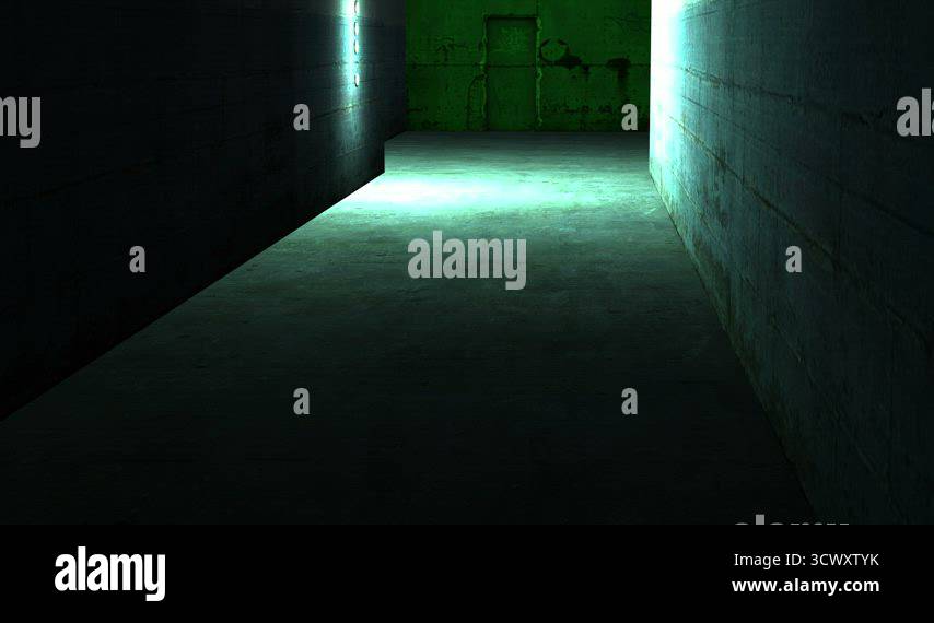 walking in spooky and scary with low light dirty interior - Horror ...