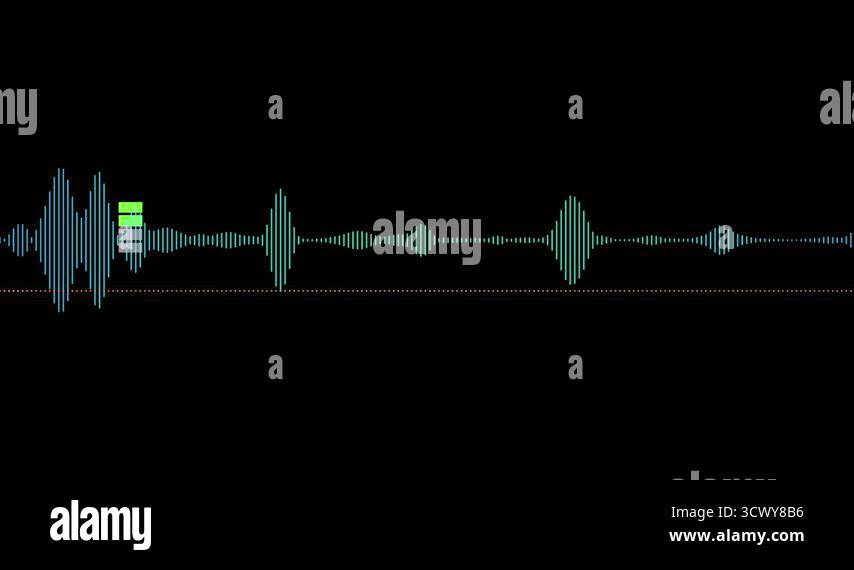 Audio equalizer moving bars and audio frequency monitor sound wave ...