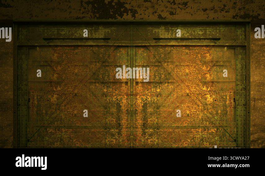 door opening to green screen Stock Video Footage - Alamy