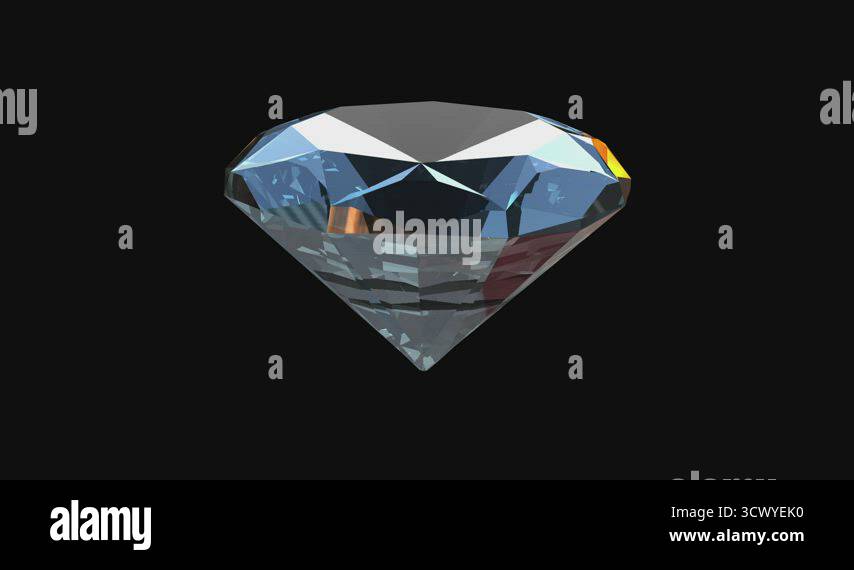 Diamond rotating seamless loop, Alpha PNG Stock Video Footage - Alamy