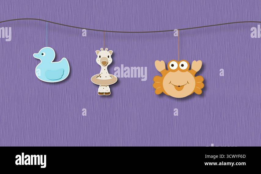 2d cartoon animation of swinging pupets Stock Video Footage - Alamy