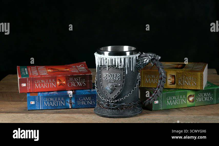 Hand adding new official House Stark tankards onto books from Game of ...