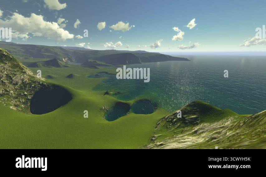 3d animation green water river Stock Videos & Footage - HD and 4K Video ...