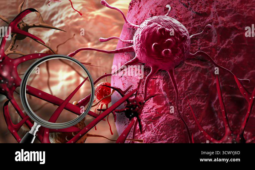 animation - Concept of Cancer Cell in human body Stock Video Footage ...