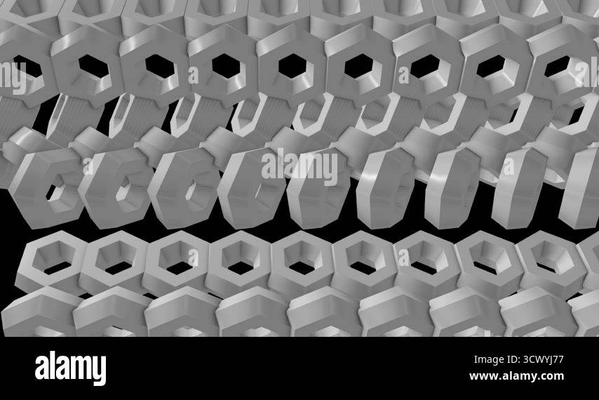 Abstract 3d rendering of geometric shapes Stock Video Footage - Alamy