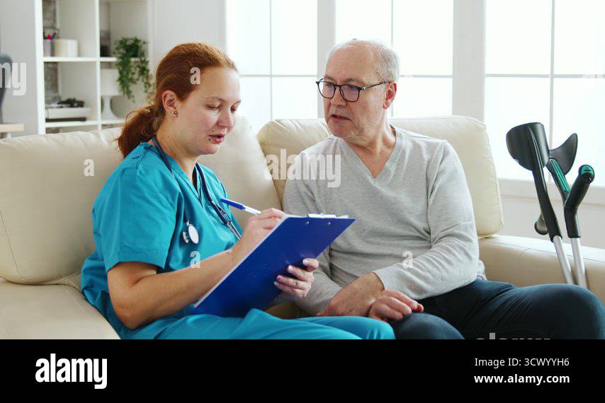 Female healthcare assistant taking notes Stock Videos & Footage - HD ...