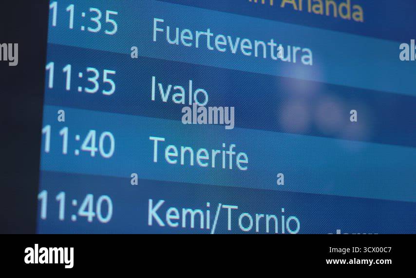 Airport timetable departure flight information Stock Videos & Footage ...