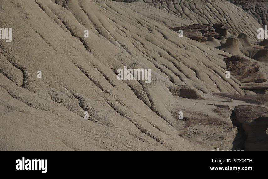 Water-washable clay sedimentary rock. Rock formations at the Ah-shi-sle ...