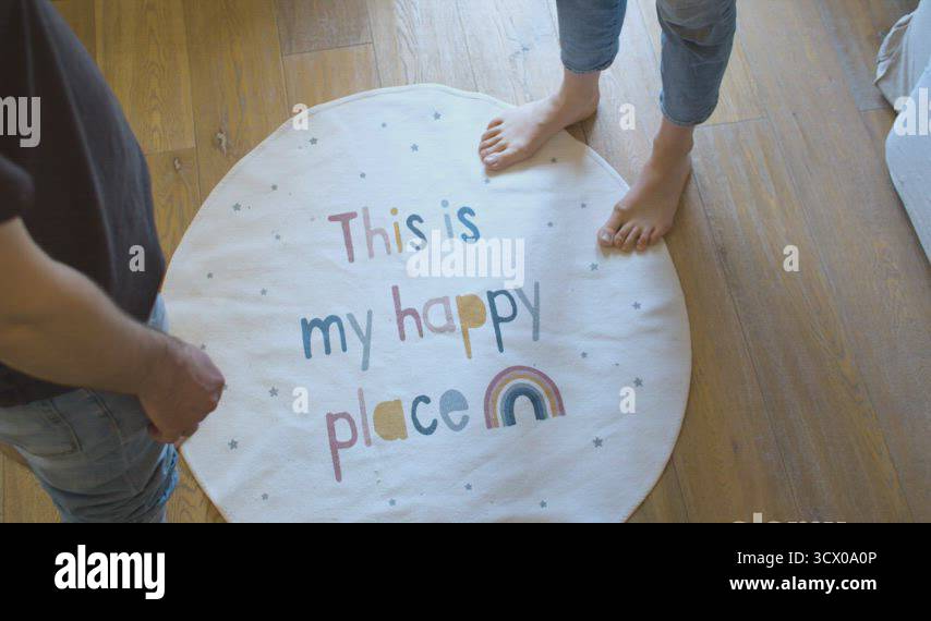 Barefoot woman entering a happy place Stock Video Footage - Alamy