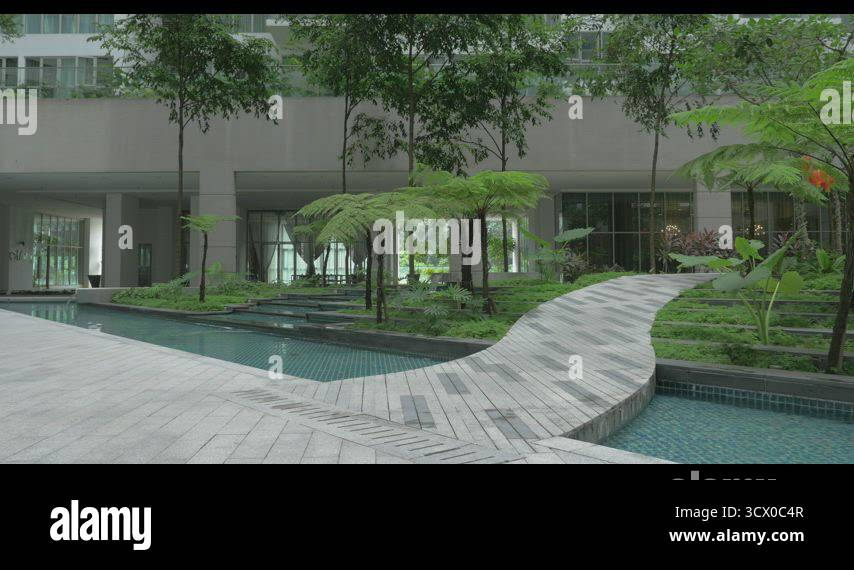 Decorative garden bottom apartment block Stock Videos & Footage - HD ...
