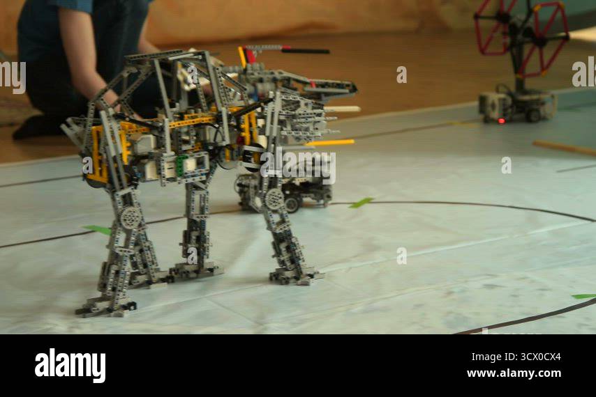 Star Wars performance with robots Stock Video Footage - Alamy