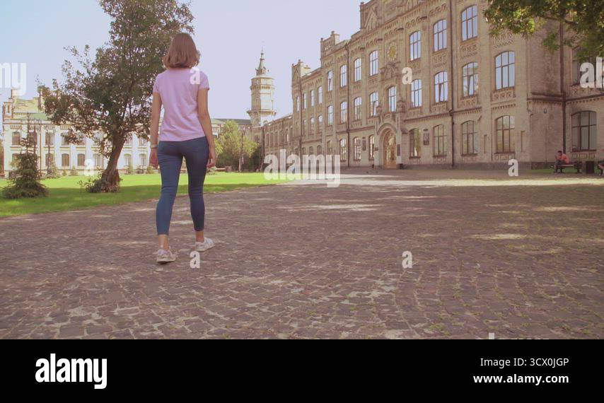 Back view woman walks near Stock Videos & Footage - HD and 4K Video ...