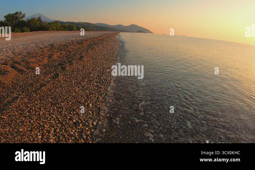 Amazing sunshine the amazing beach. Nature background. Beautiful scene ...