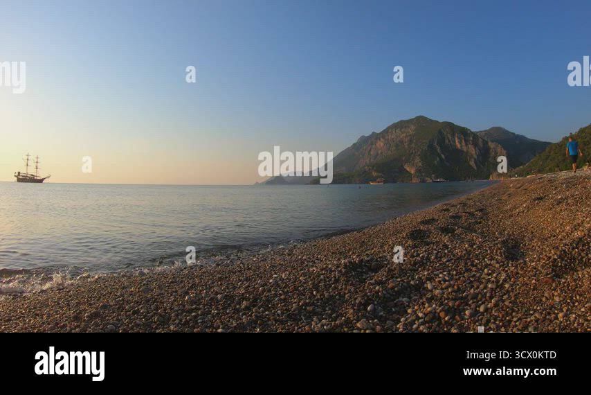 Amazing sunshine the amazing beach. Nature background. Beautiful scene ...