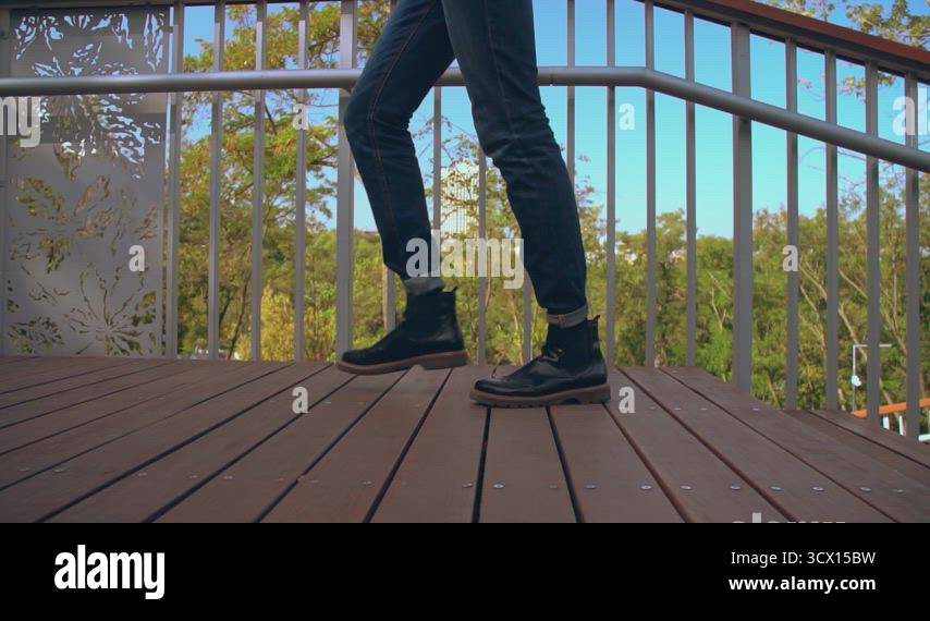 unrecognisable guy walking up the stairs Stock Video Footage - Alamy