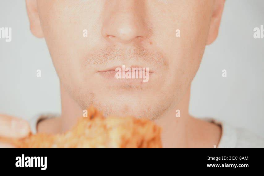 Portrait male eats fried chicken Stock Videos & Footage - HD and 4K ...