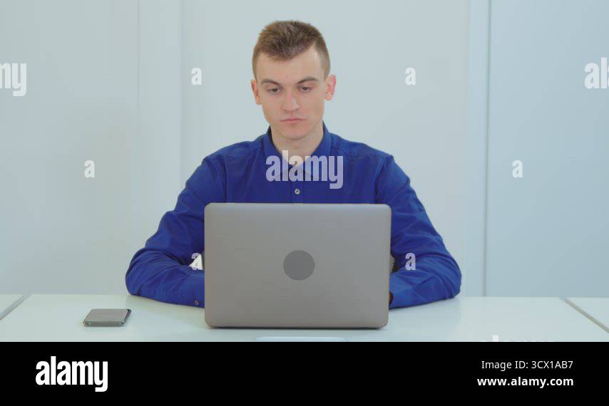 Freelancer typing on computer keyboard Stock Video Footage - Alamy