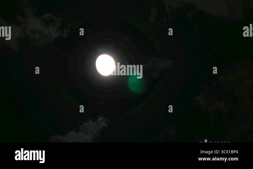 full moon night clouds 4k Stock Video Footage - Alamy