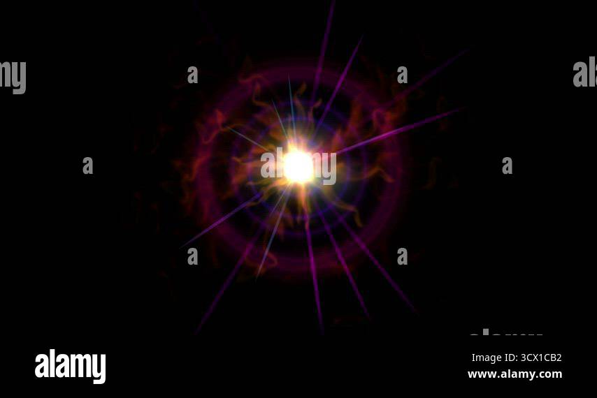 abstract star flame ball 4k Stock Video Footage - Alamy