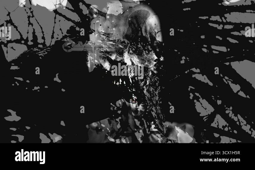 Horror Zombie With Effects, Mixed Media Of Two Cg Animation Stock Video ...