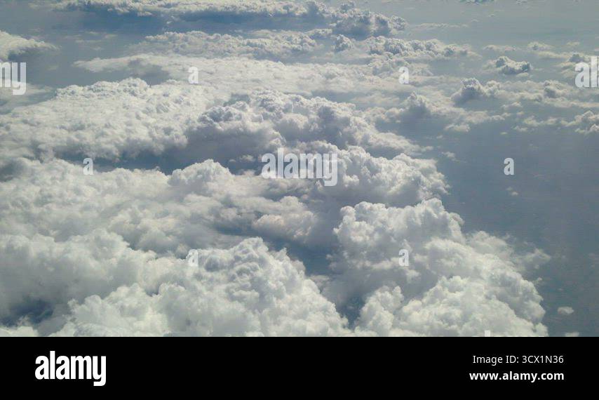 Sky view from inside the air plane Stock Video Footage - Alamy