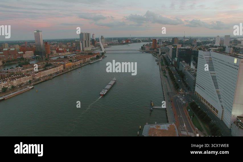 Aerial city rotterdam river Stock Videos & Footage - HD and 4K Video ...