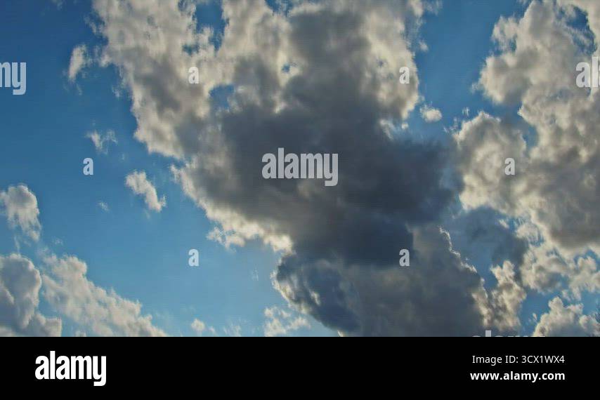 Cumulus cloud floated in the sky in this cloud often occurs in the ...