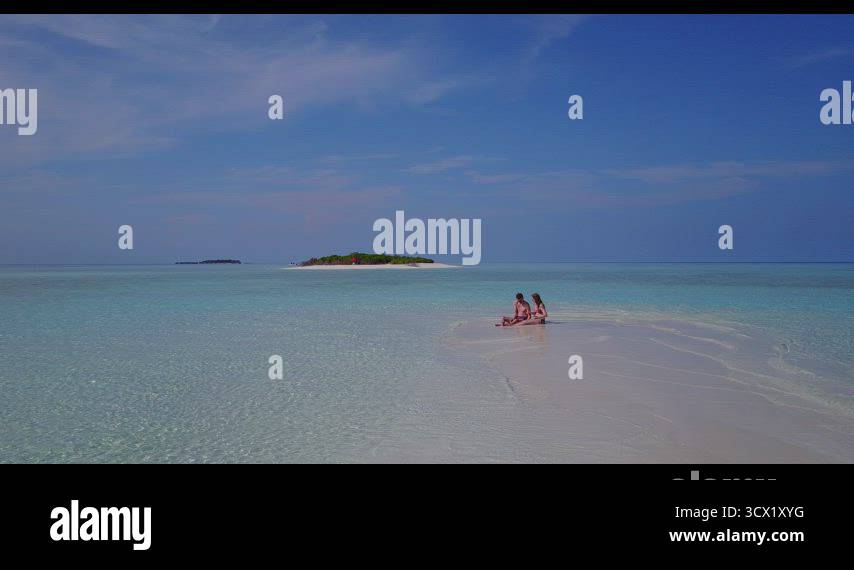 Beautiful boy and girl in love dating on vacation spend quality time on ...