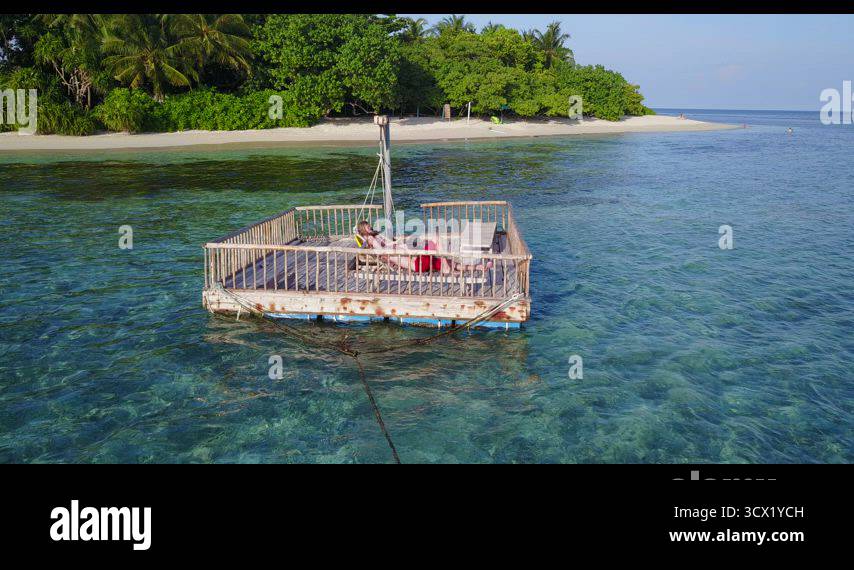 Beautiful lady and man in love dating on vacation enjoy life on beach ...