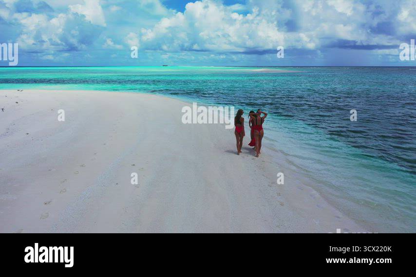 Pretty beauty models on photoshoot spending quality time at the beach ...