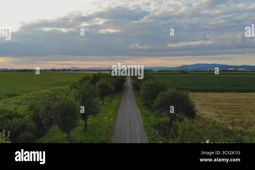 Aerial natural landscape asphalt road Stock Videos & Footage - HD and ...
