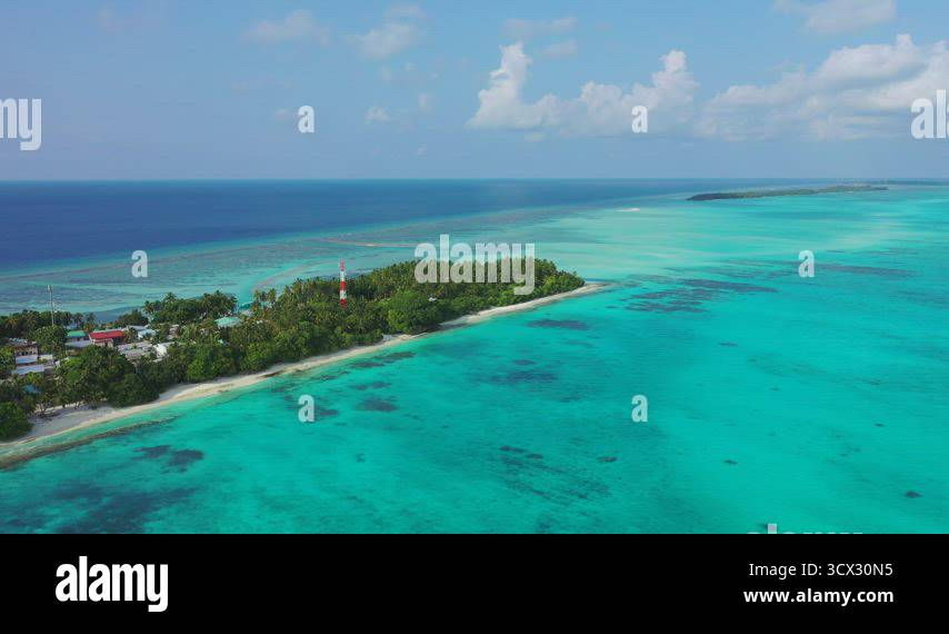 Luxury aerial abstract view of a white paradise beach and aqua blue ...