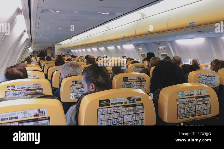 Ryanair flight in cabin Stock Videos & Footage - HD and 4K Video Clips ...